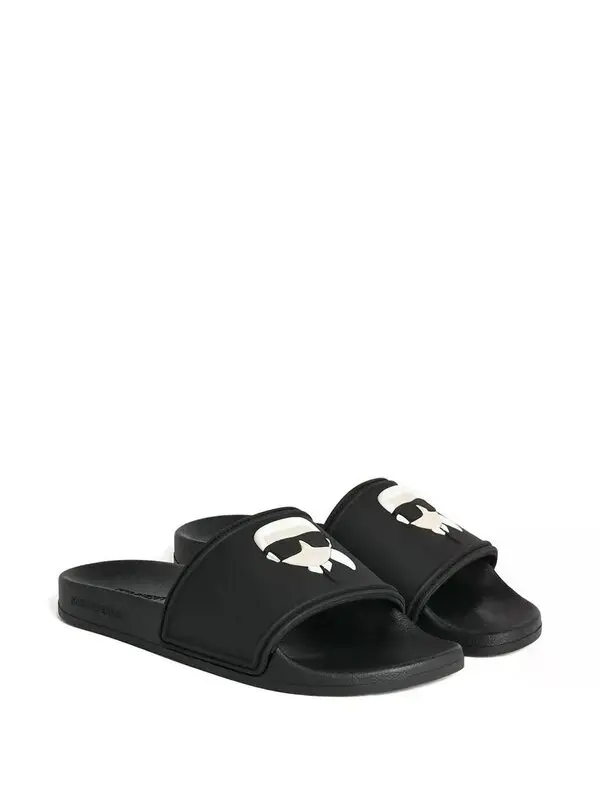 Karl Lagerfeld Logo-embossed Slides