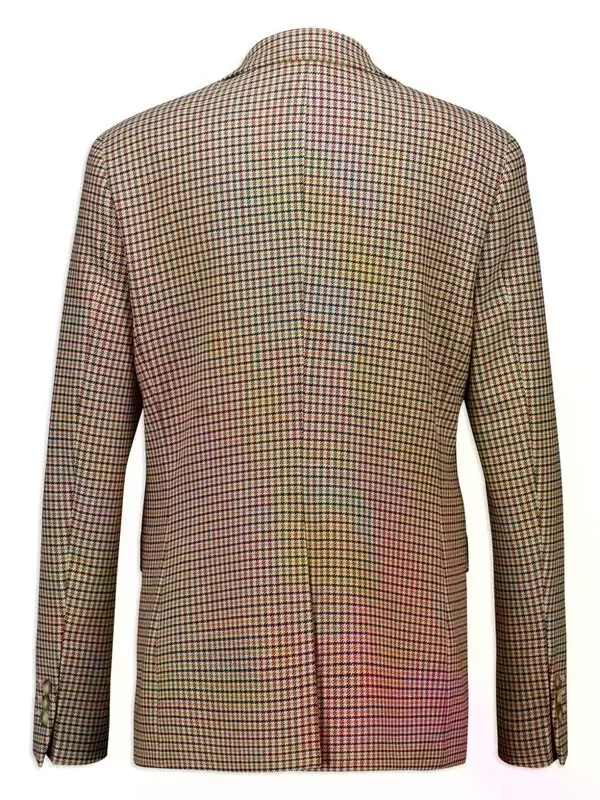 PAULA Houndstooth-check Wool Blazer