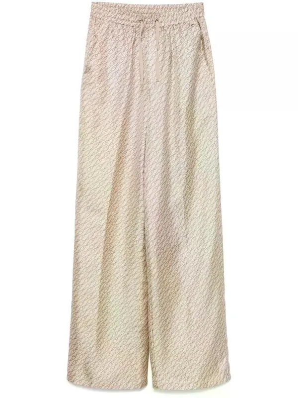 Herno Hanging Hook-print Trousers - Neutrals