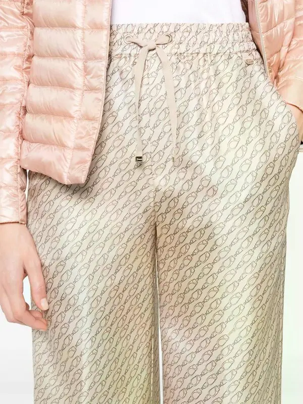 Herno Hanging Hook-print Trousers - Neutrals