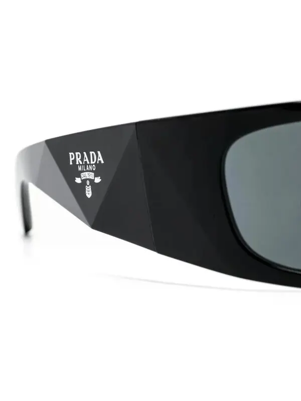 Prada Shield-frame Sunglasses - Black