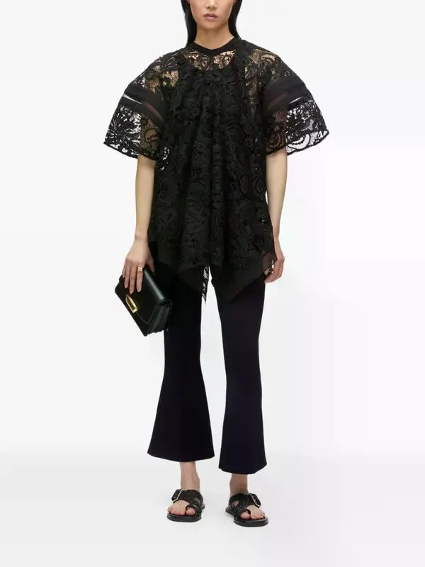 3.1 Phillip Lim Lace-panel Top - Black