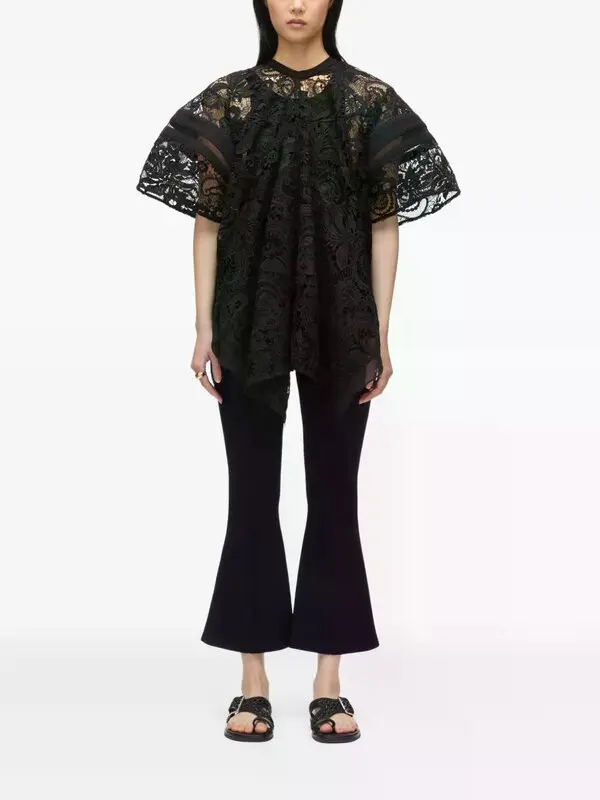 3.1 Phillip Lim Lace-panel Top - Black
