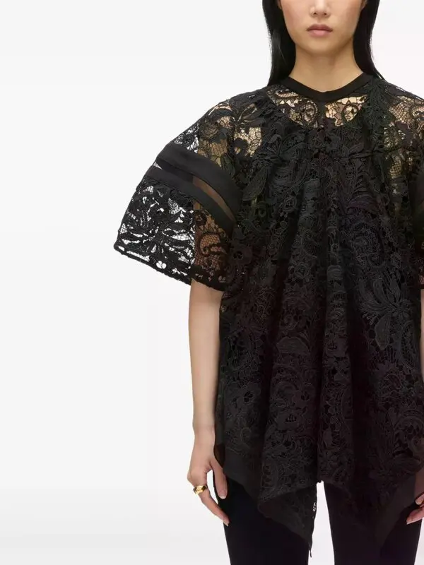 3.1 Phillip Lim Lace-panel Top - Black