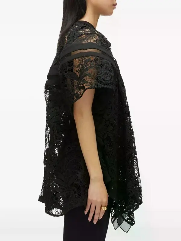 3.1 Phillip Lim Lace-panel Top - Black