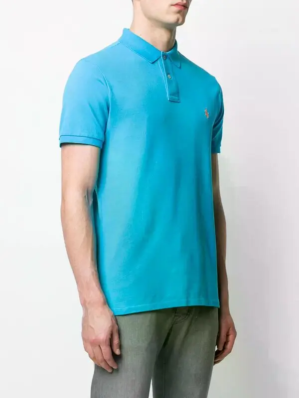 Polo Ralph Lauren Embroidered Logo Polo Shirt - Blue