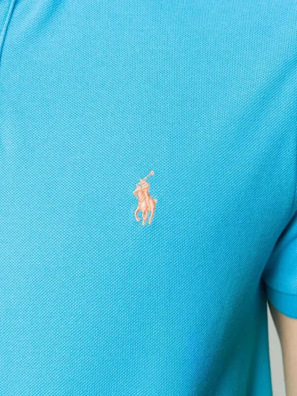 Polo Ralph Lauren Embroidered Logo Polo Shirt - Blue