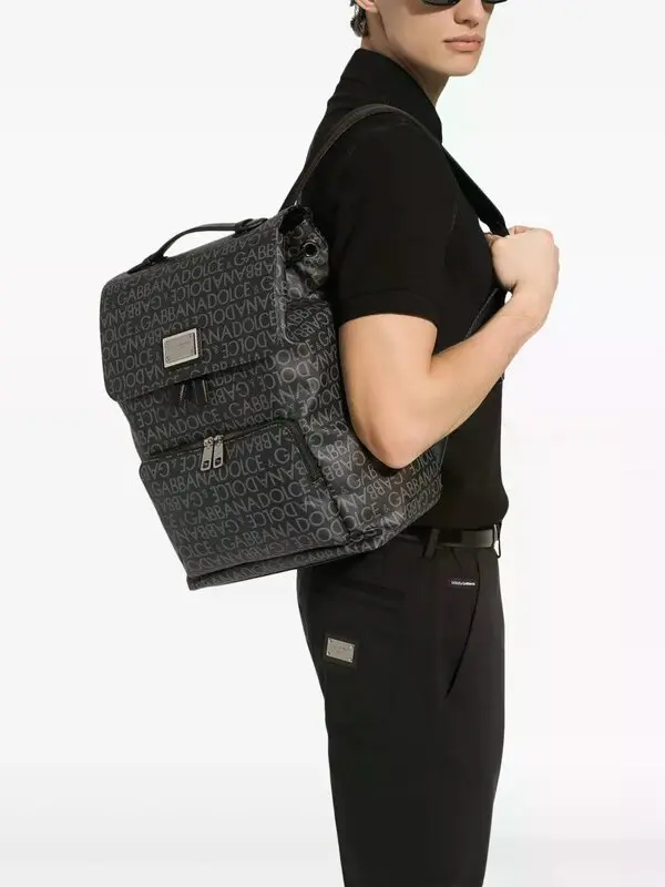 Dolce & Gabbana Coated Jacquard Backpack