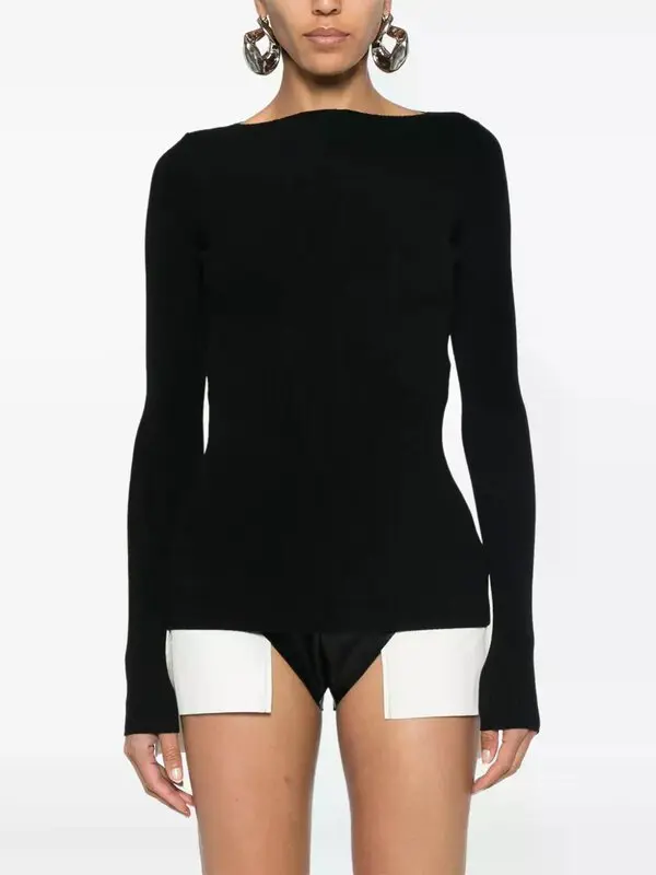 Rick Owens Ribbed Knit Sweater