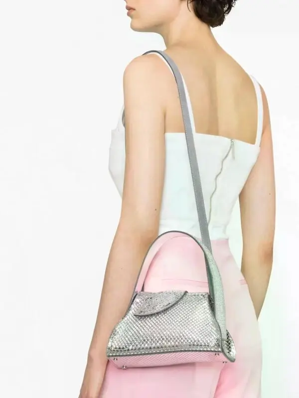 Gcds Comma Metallic Leather Bag