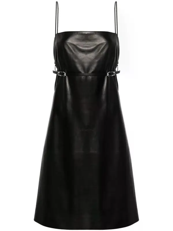 Givenchy Belted Leather Mini Dress