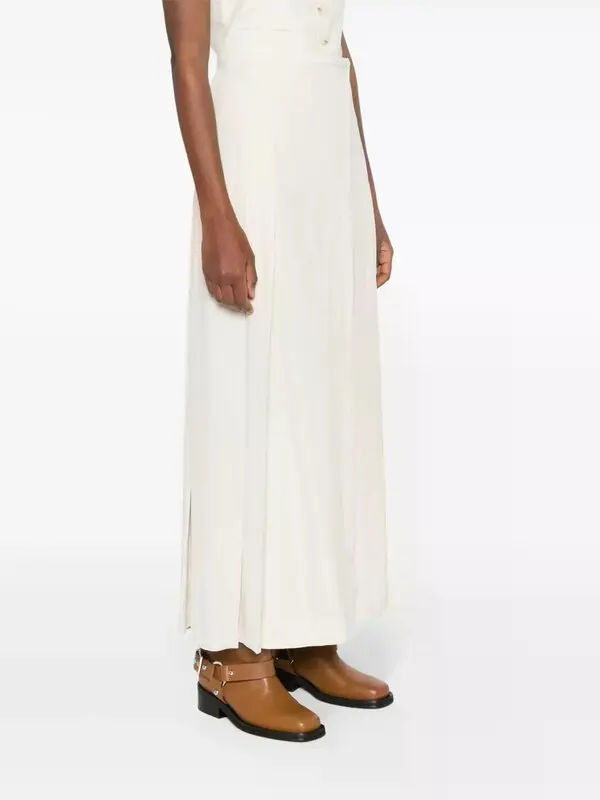 TOTEME Pleated Crepe Wrap Skirt