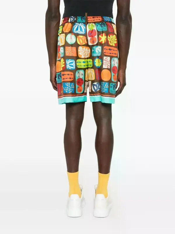 Dsquared2 Elastic-waistband Graphic Print Shorts