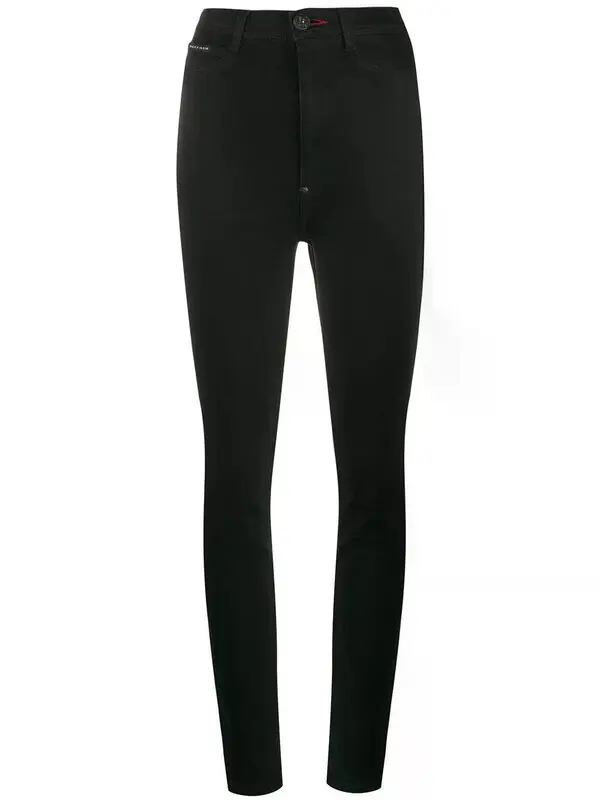 Philipp Plein Super High Waist Jeggings - Black
