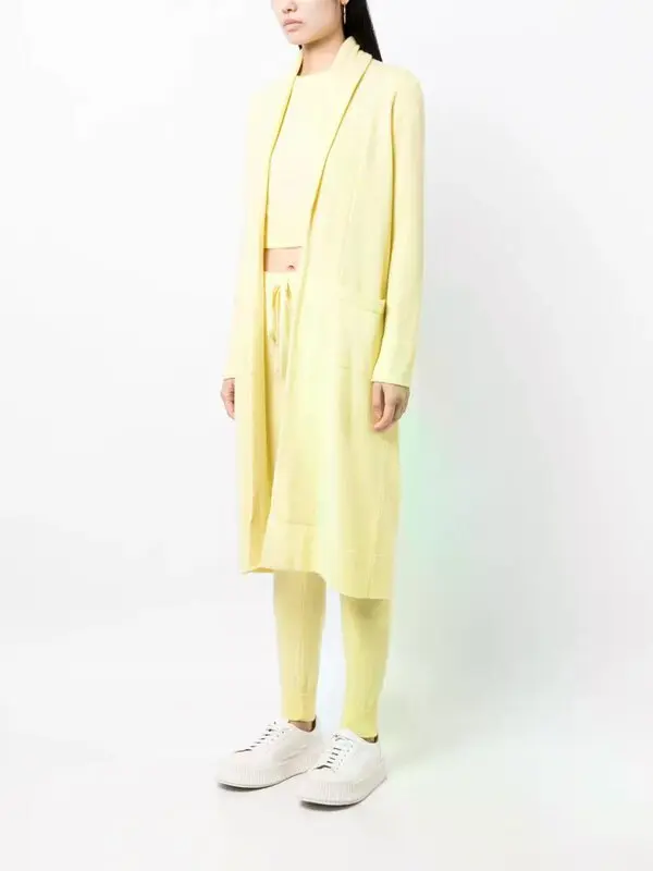 TEDDY CASHMERE Venezia Open-front Cashmere Cardigan - Yellow