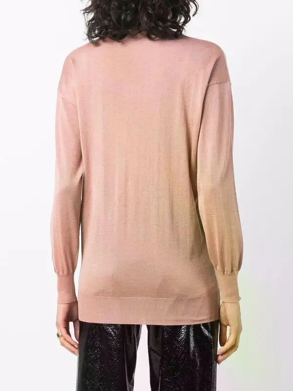 TOM FORD High-neck Fine Knit Long-sleeve Top - Pink