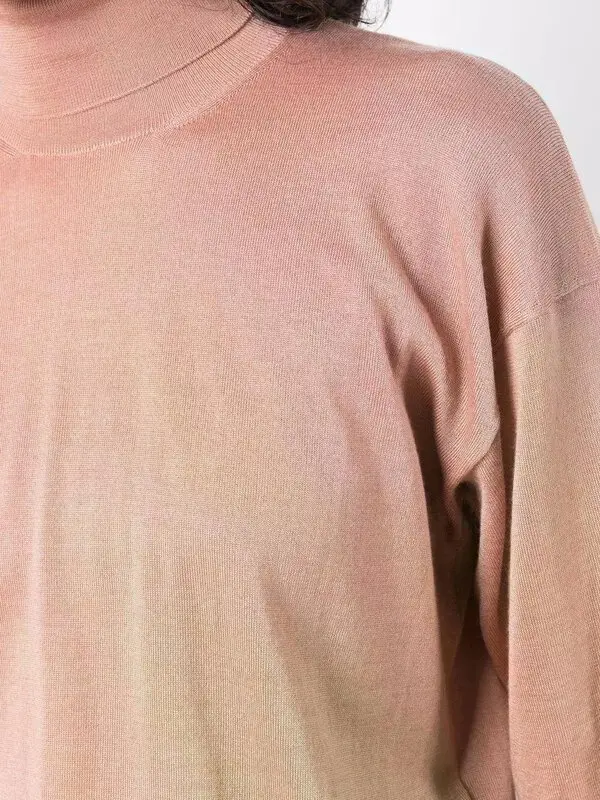 TOM FORD High-neck Fine Knit Long-sleeve Top - Pink