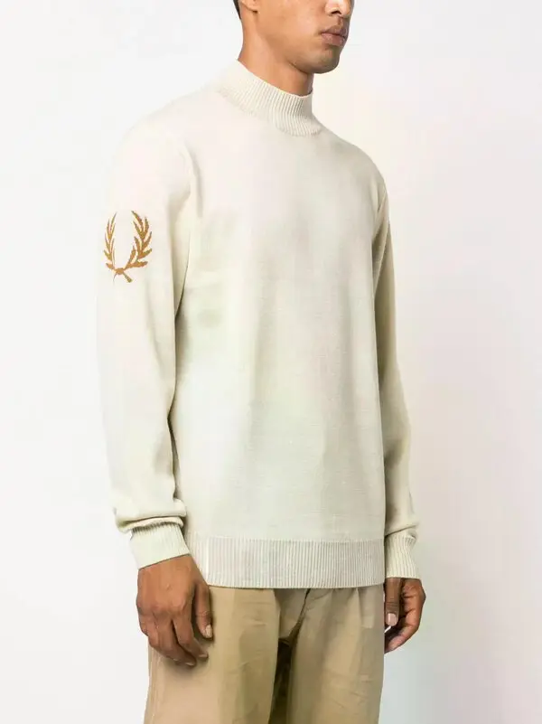 Fred Perry Mock Neck Wool-blend Jumper