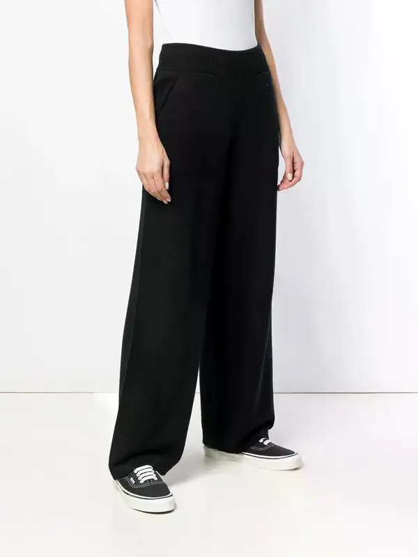 BARRIE Flared Knitted Trousers