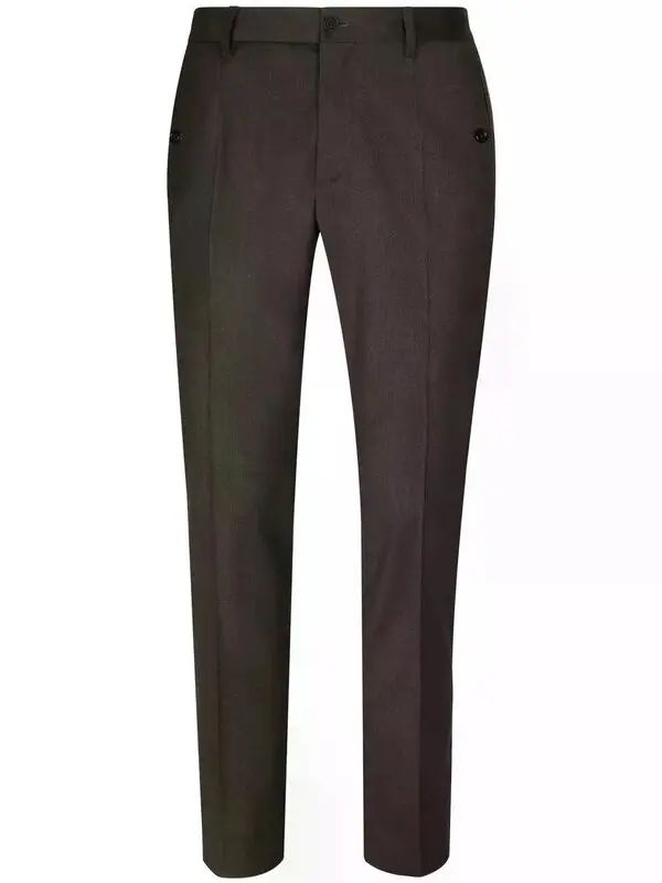 Dolce & Gabbana Logo-trim Tailored Trousers