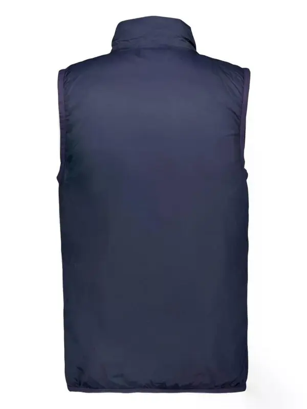 K-WAY Logo-print Gilet - Blue