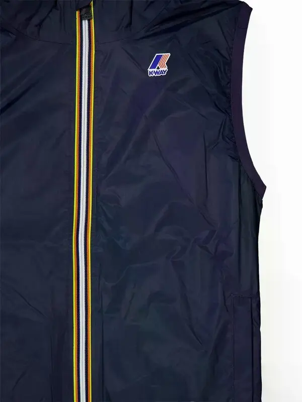 K-WAY Logo-print Gilet - Blue