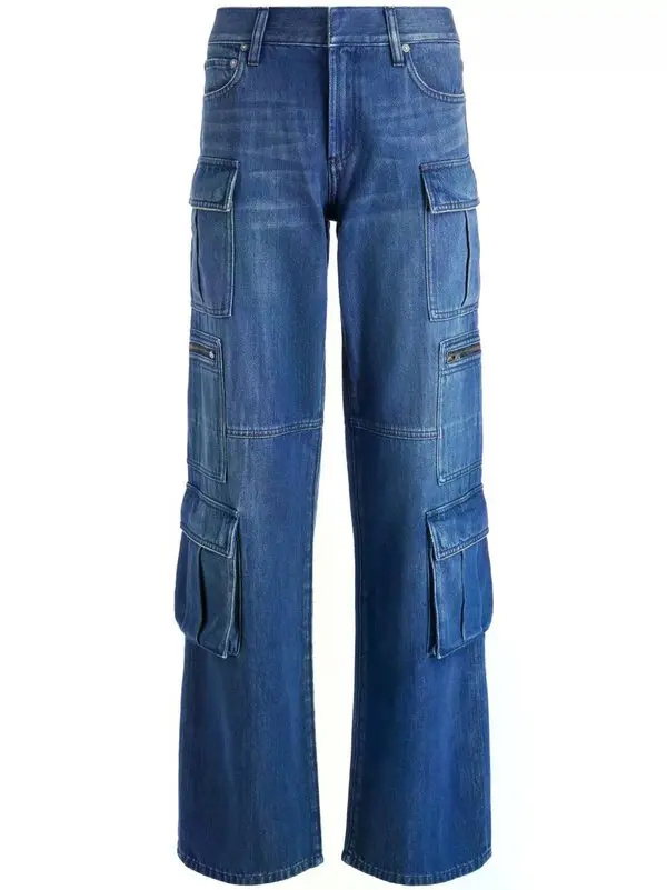 Alice + Olivia Cay Wide-leg Cargo Jeans