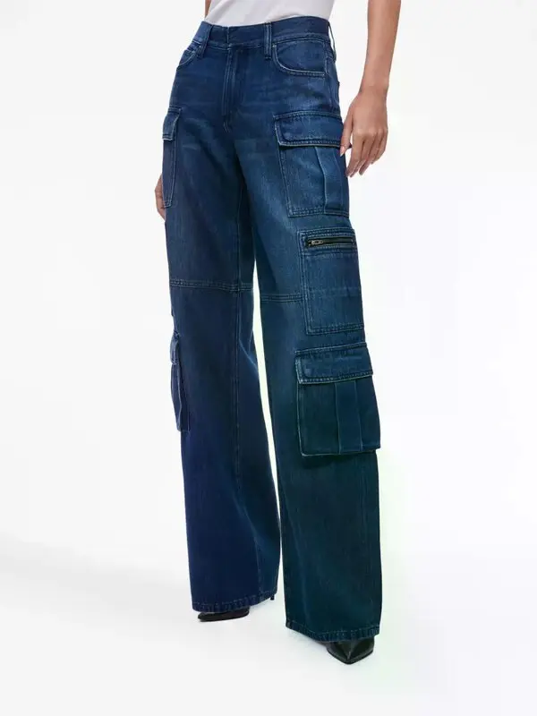 Alice + Olivia Cay Wide-leg Cargo Jeans