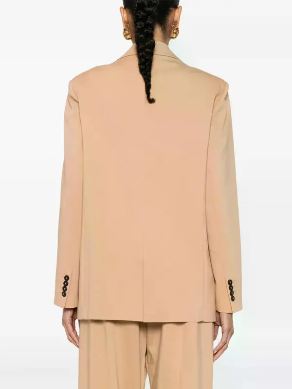 FORTE_FORTE Single-breasted Twill Blazer