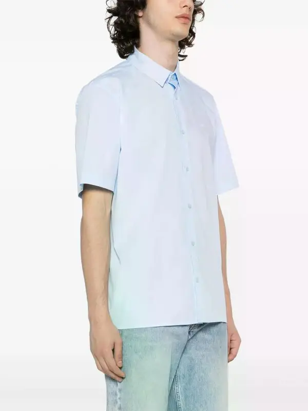 Calvin Klein Monogram-embroidered Cotton Shirt