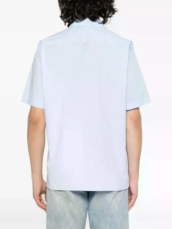 Calvin Klein Monogram-embroidered Cotton Shirt