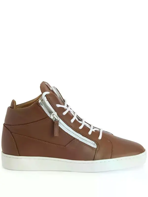 GIUSEPPE ZANOTTI Kriss Mid-top Sneakers - Brown