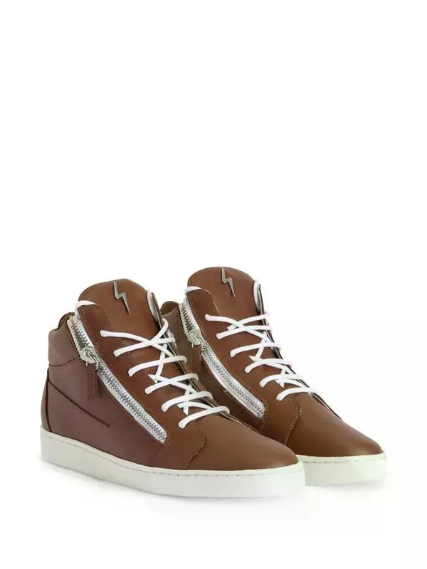 GIUSEPPE ZANOTTI Kriss Mid-top Sneakers - Brown