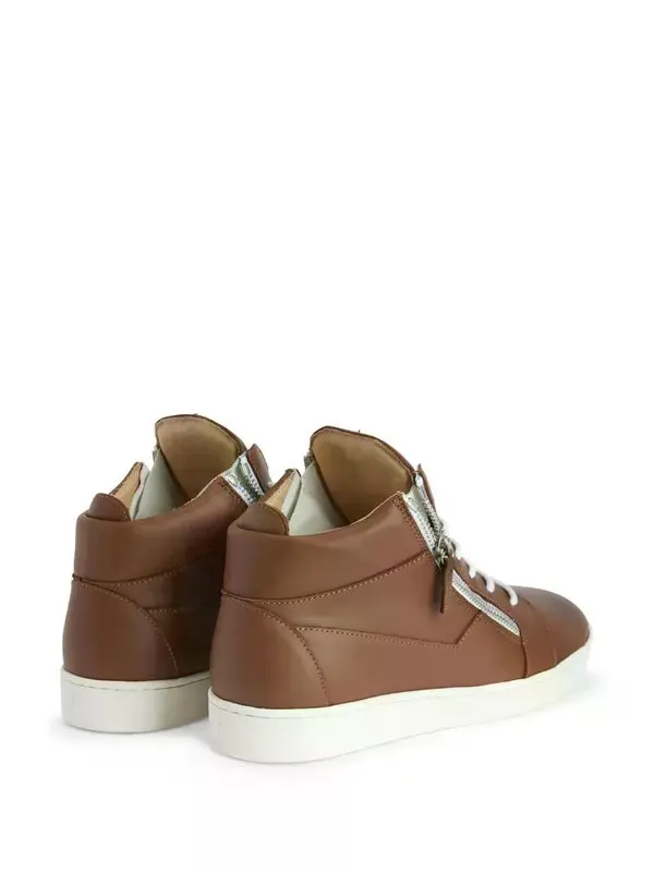 GIUSEPPE ZANOTTI Kriss Mid-top Sneakers - Brown