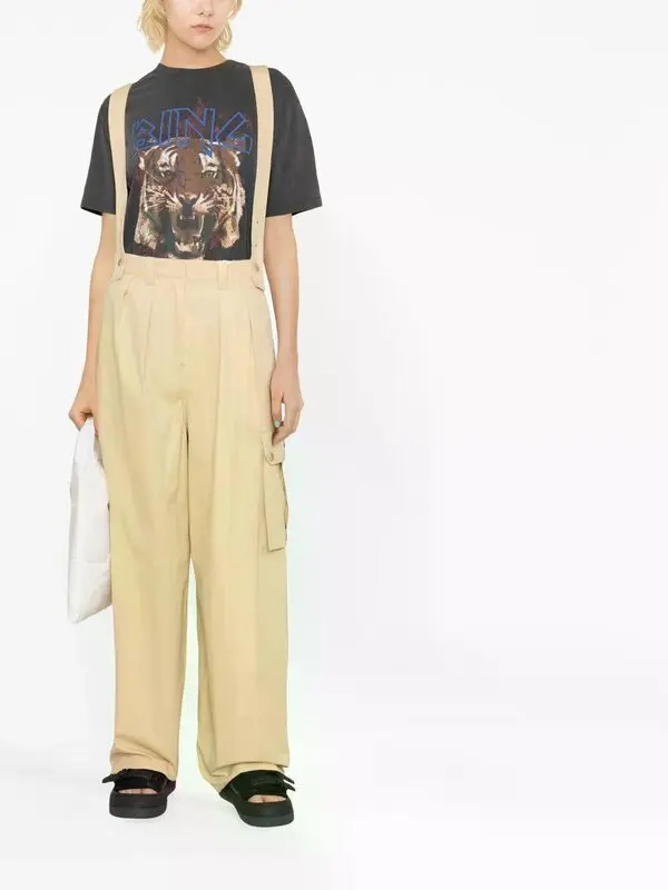 Kenzo Straight-leg Braces Cargo Trousers