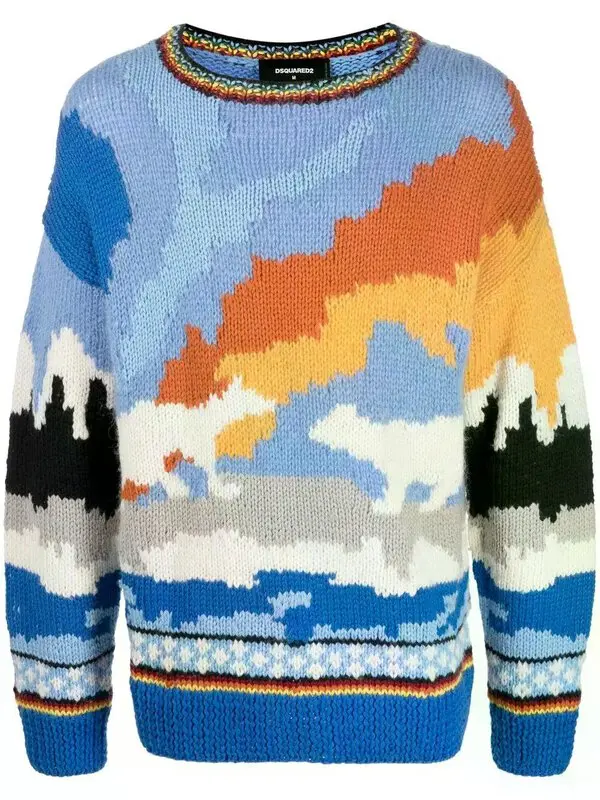 Dsquared2 Intarsia-knit Jumper
