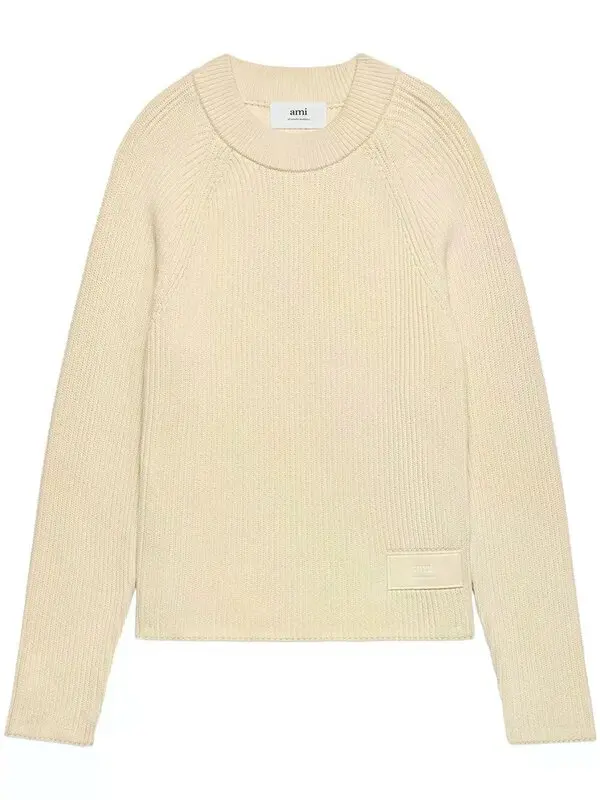 AMI Paris Logo-patch Sweater