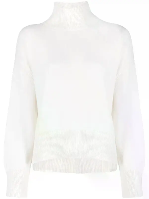 BARRIE Cashmere Rollneck Jumper - Neutrals