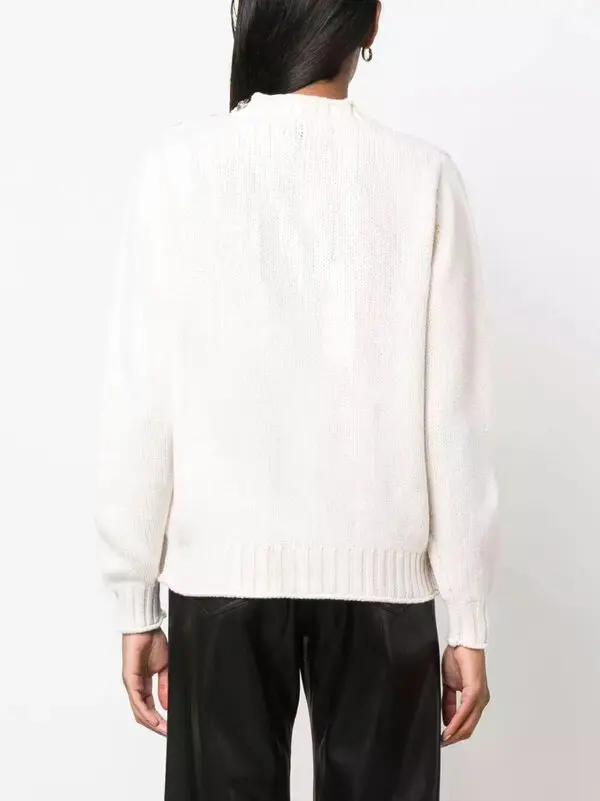 BARRIE Button-detailed Cashmere Jumper - Neutrals