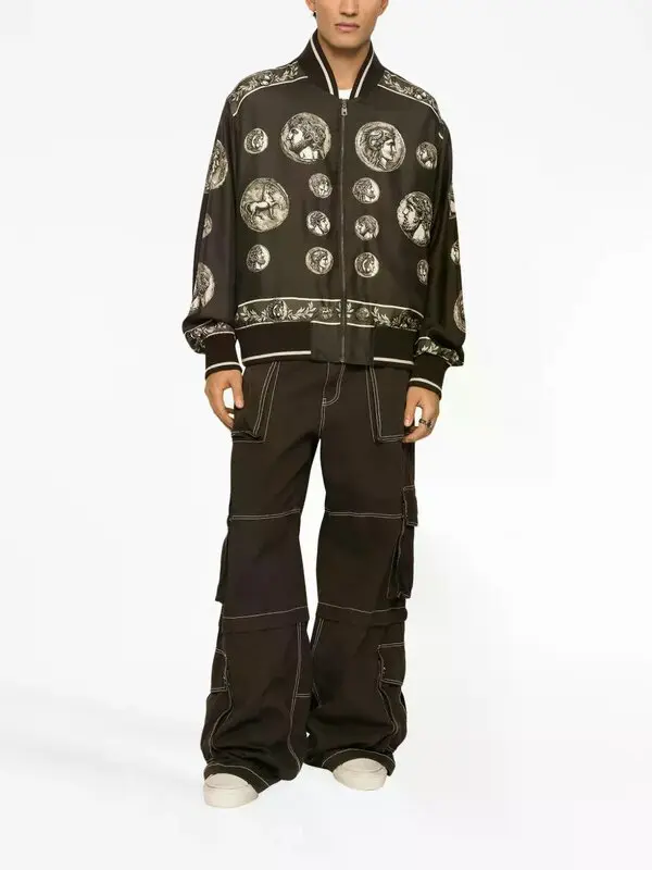Dolce & Gabbana Graphic-print Long-sleeved Jacket