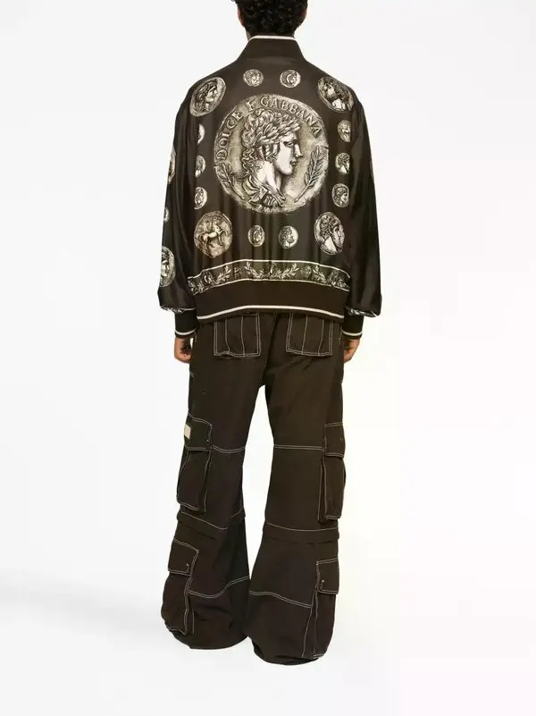Dolce & Gabbana Graphic-print Long-sleeved Jacket