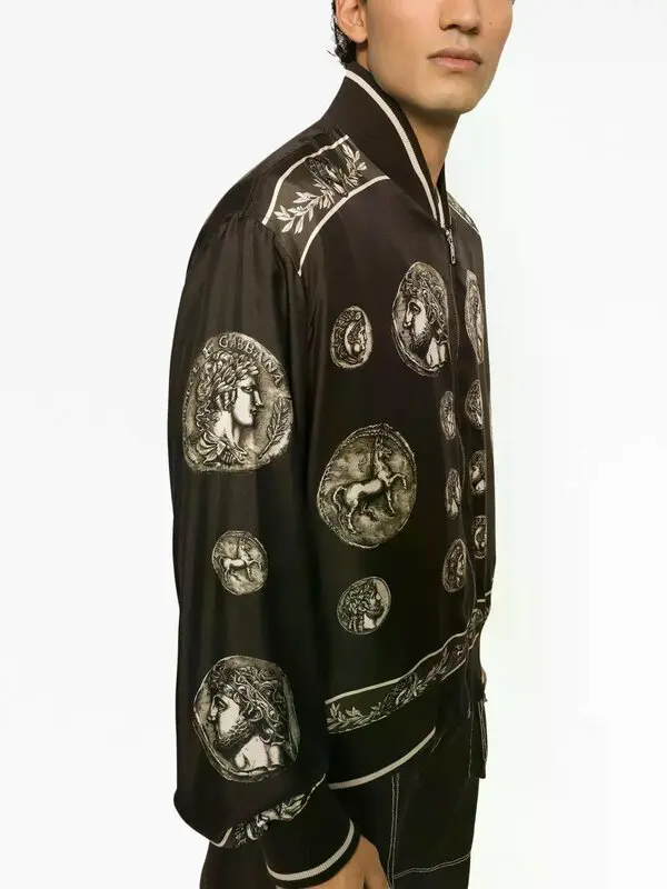 Dolce & Gabbana Graphic-print Long-sleeved Jacket