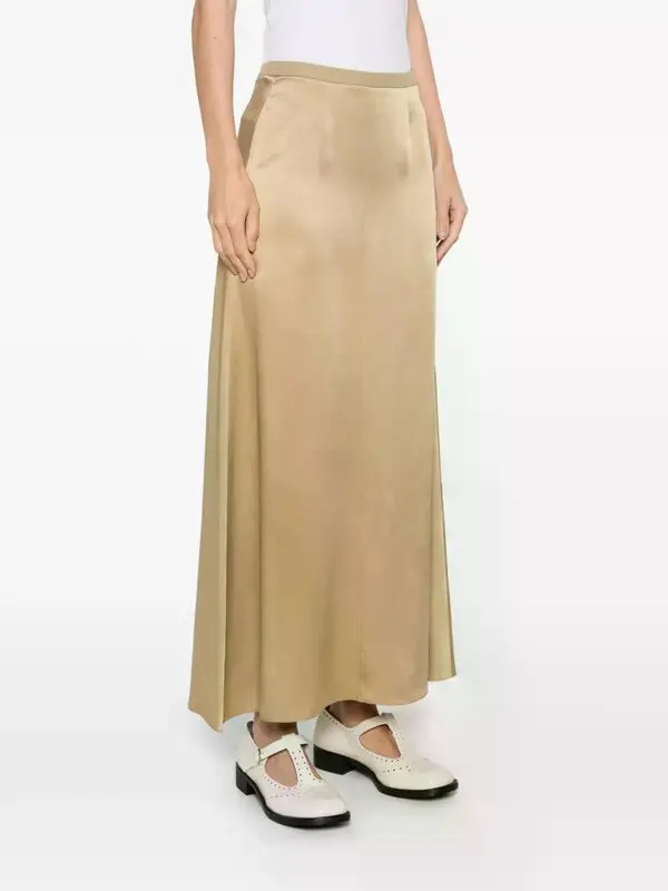 FORTE_FORTE Satin Midi Skirt