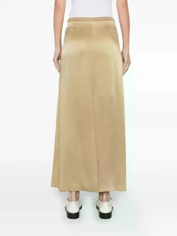 FORTE_FORTE Satin Midi Skirt