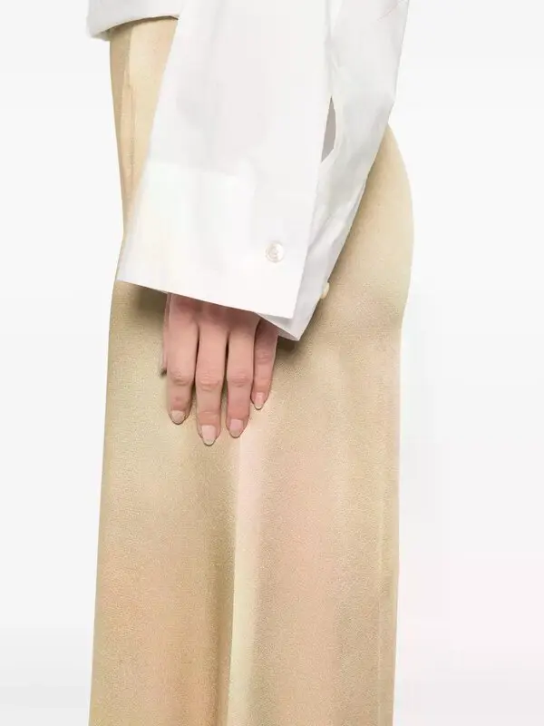 FORTE_FORTE Satin Midi Skirt