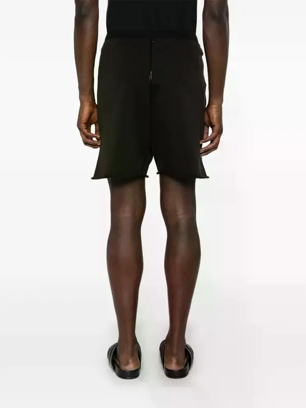 LABEL UNDER CONSTRUCTION Cotton Drawstring Shorts With Raw Edge Hem
