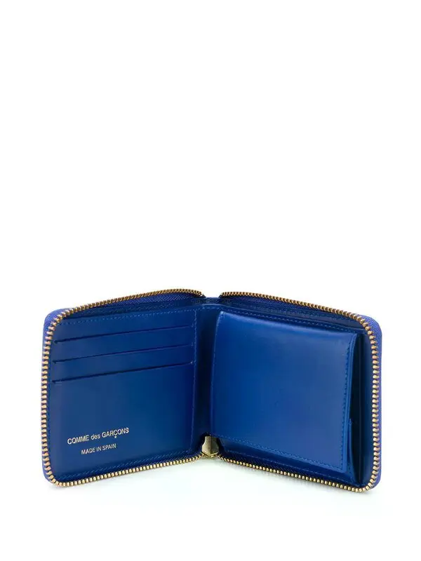Comme Des Garçons Dotted Pattern Wallet - Blue