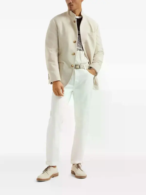 Brunello Cucinelli Cashmere Blazer - Neutrals
