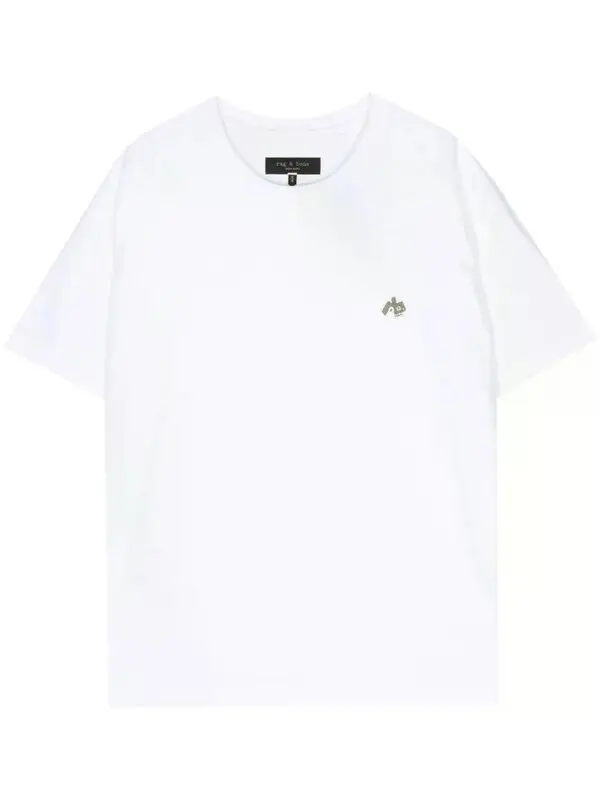 Rag & Bone Appliqué-detail Cotton T-shirt