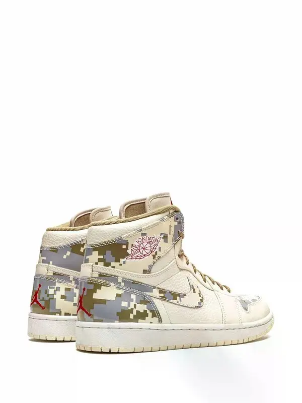 JORDAN Air 1 Retro Digi-camo Sneakers - Neutrals